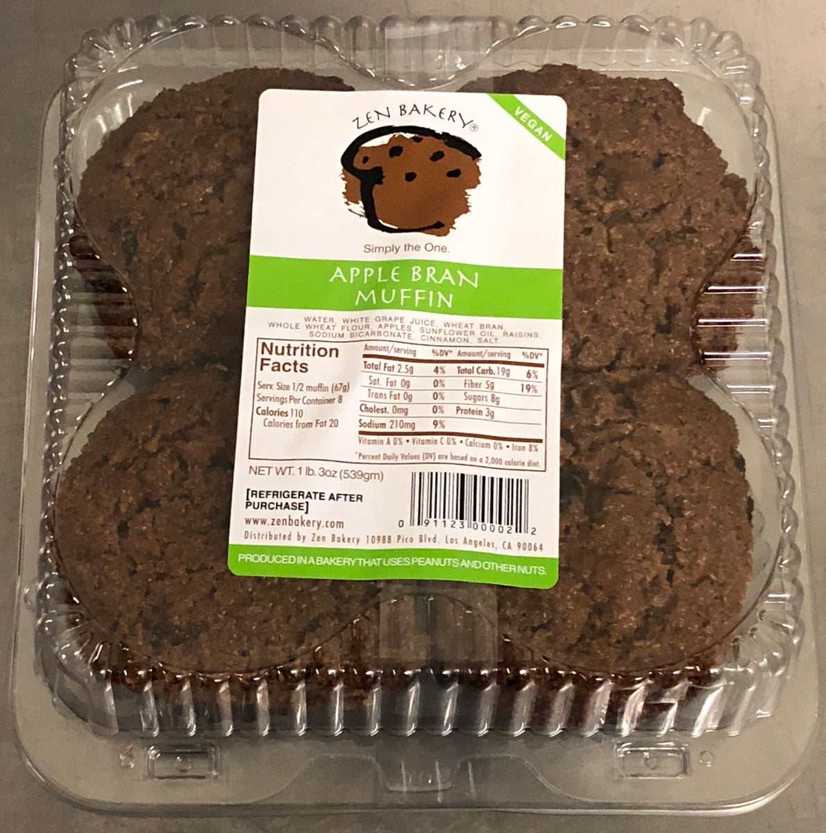 Zen Bakery Apple Bran Muffins – Internet Bakery
